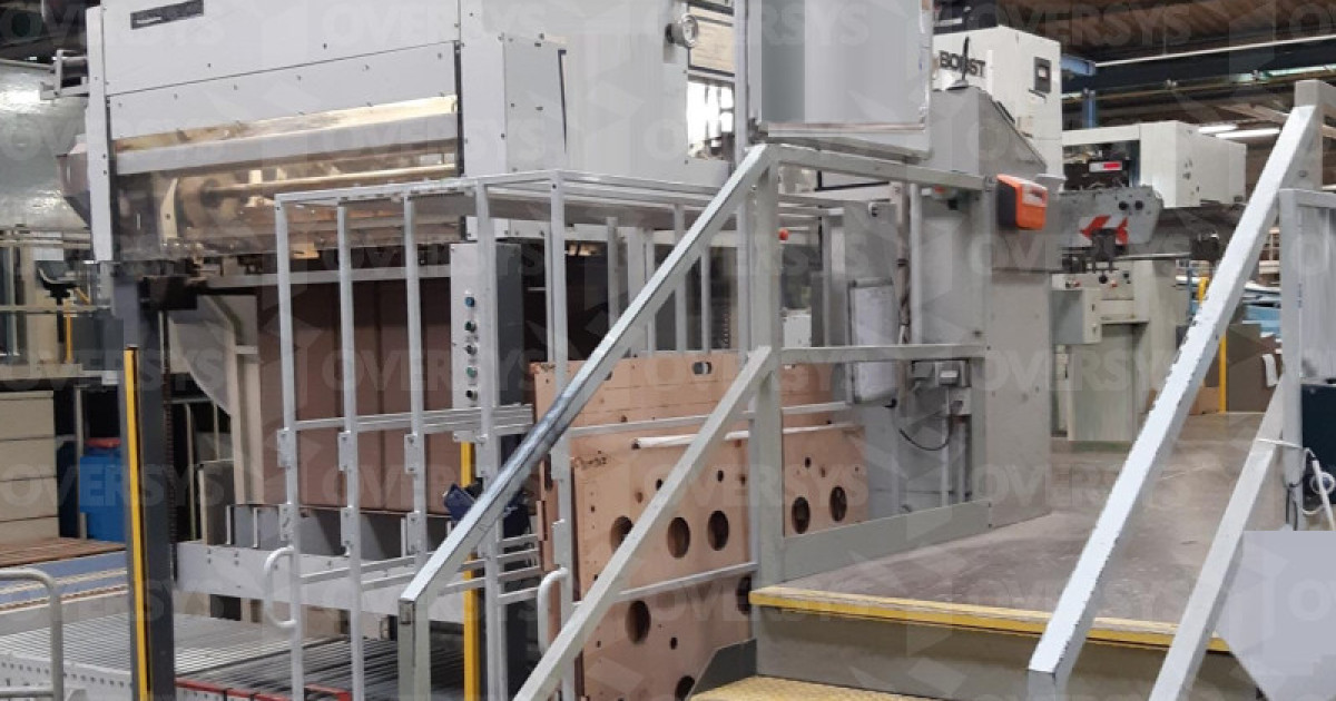 Pre-owned Flat Bed Die Cutter Bobst SP 142 - Oversys